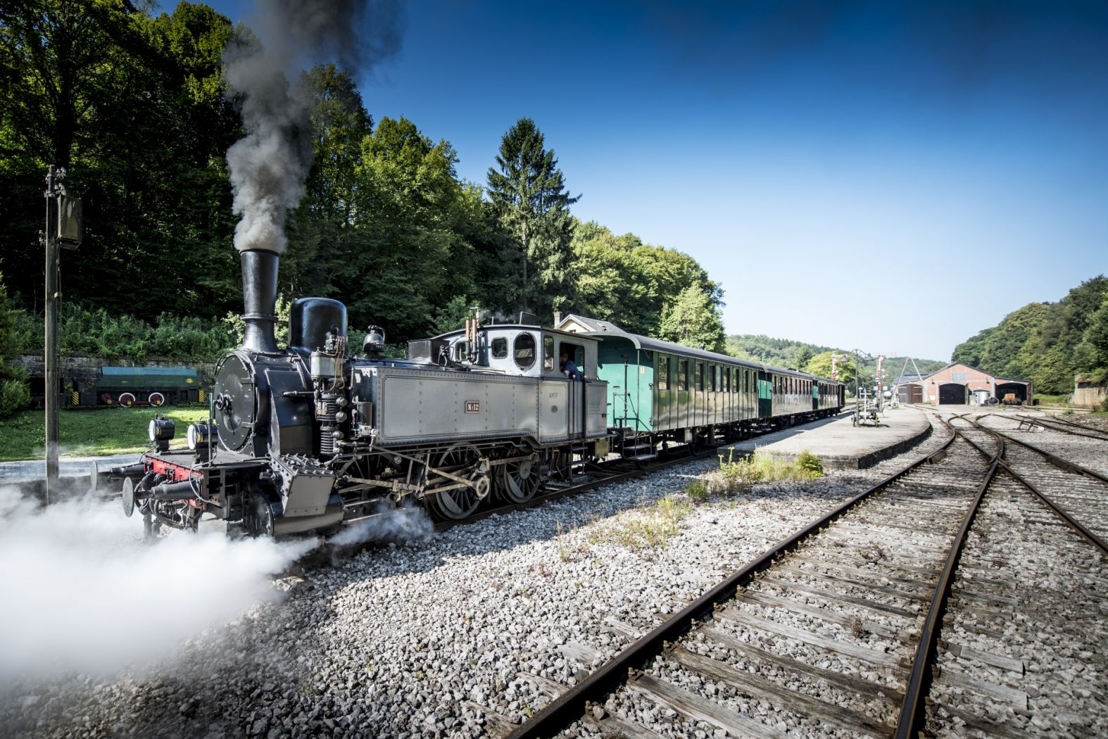 Historical steam train Train 1900 - Minett Tour